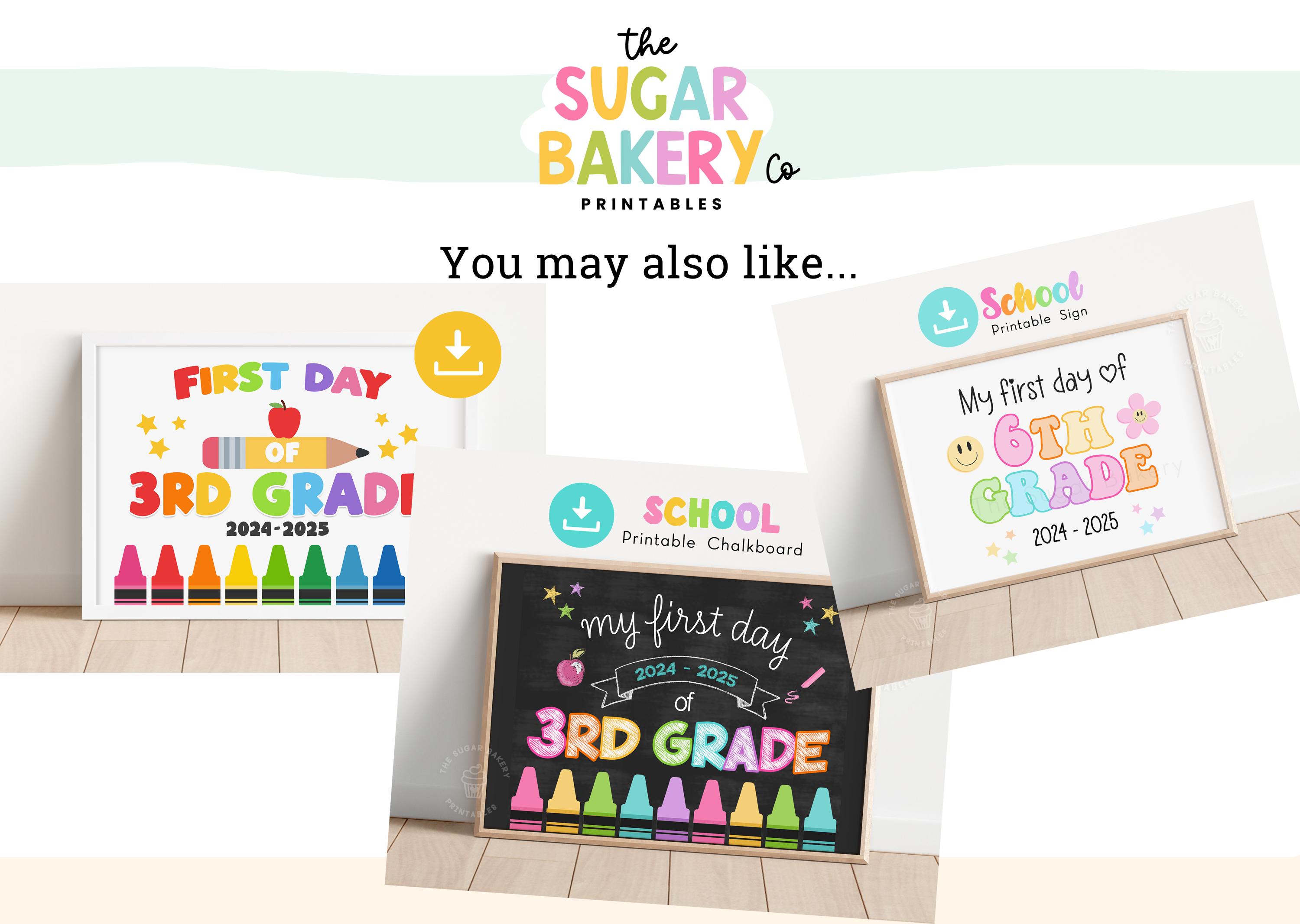 KINDERGARTEN School Sign Printable Hello Kindergarten SIGN First Day ...
