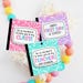 First Day of School Sweet Treat EDITABLE Tags, A Little Treat for ...