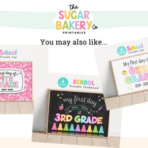 FIRST Day of 2nd GRADE Sign Printable 2nd Grade School Sign 2nd Grade ...