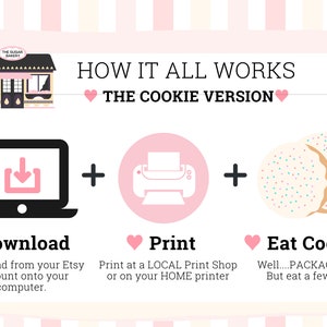 PYO Cookie Halloween TAGS, PYO Cookie Instructions & Directions, Paint ...