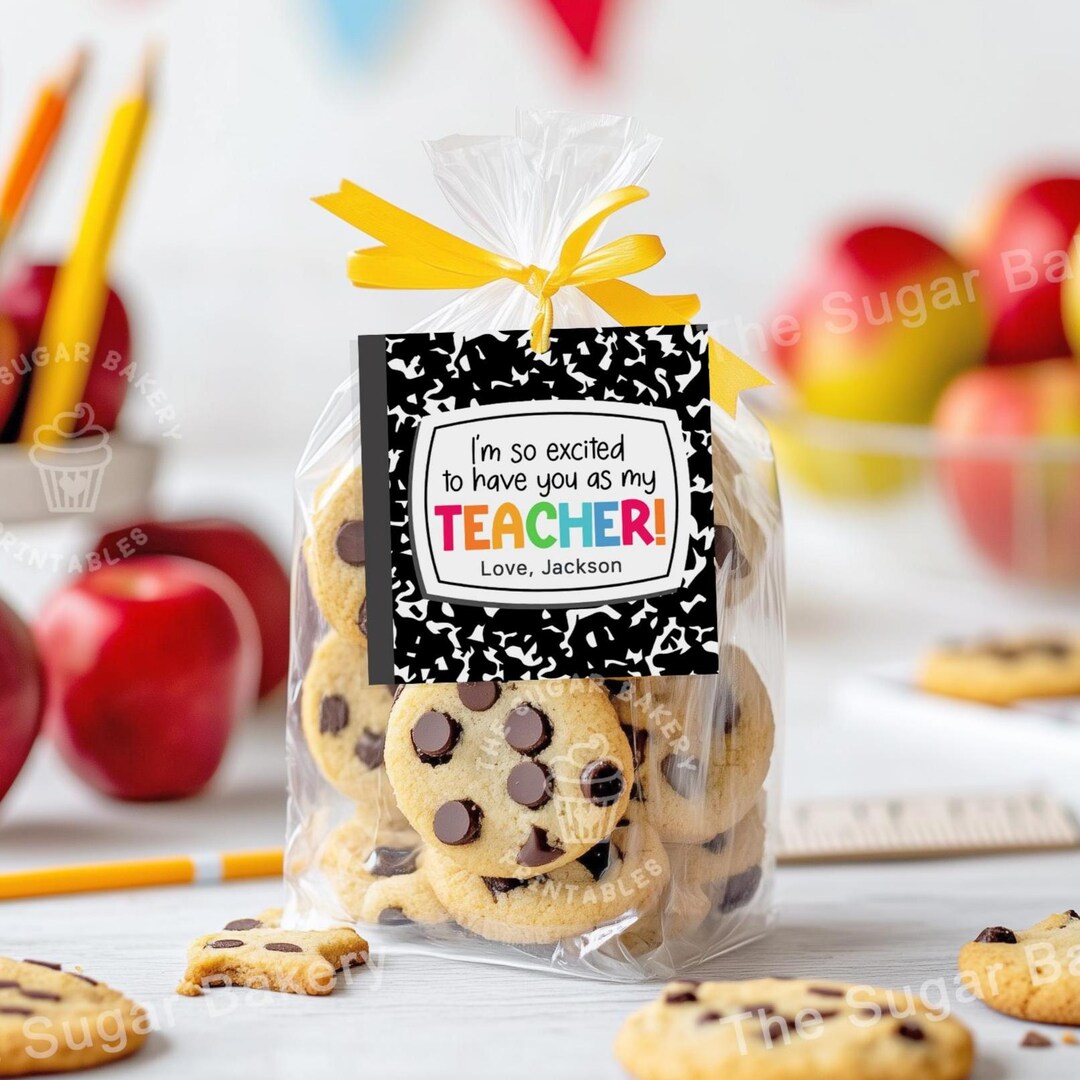 Editable First Day of School Teacher Gift Tag From Student Printable ...