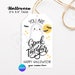 Printable Happy HALLOWEEN Gift Tag, Editable Halloween Favor Tag for ...