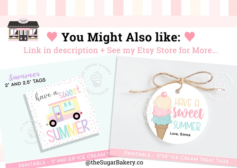 Have a COOL Summer Tag, EDITABLE Ice Cream Popsicle Ice Pop Tag, Have a ...