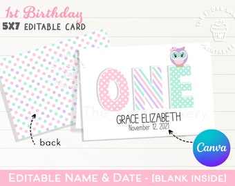Owl 1st Birthday - Etsy