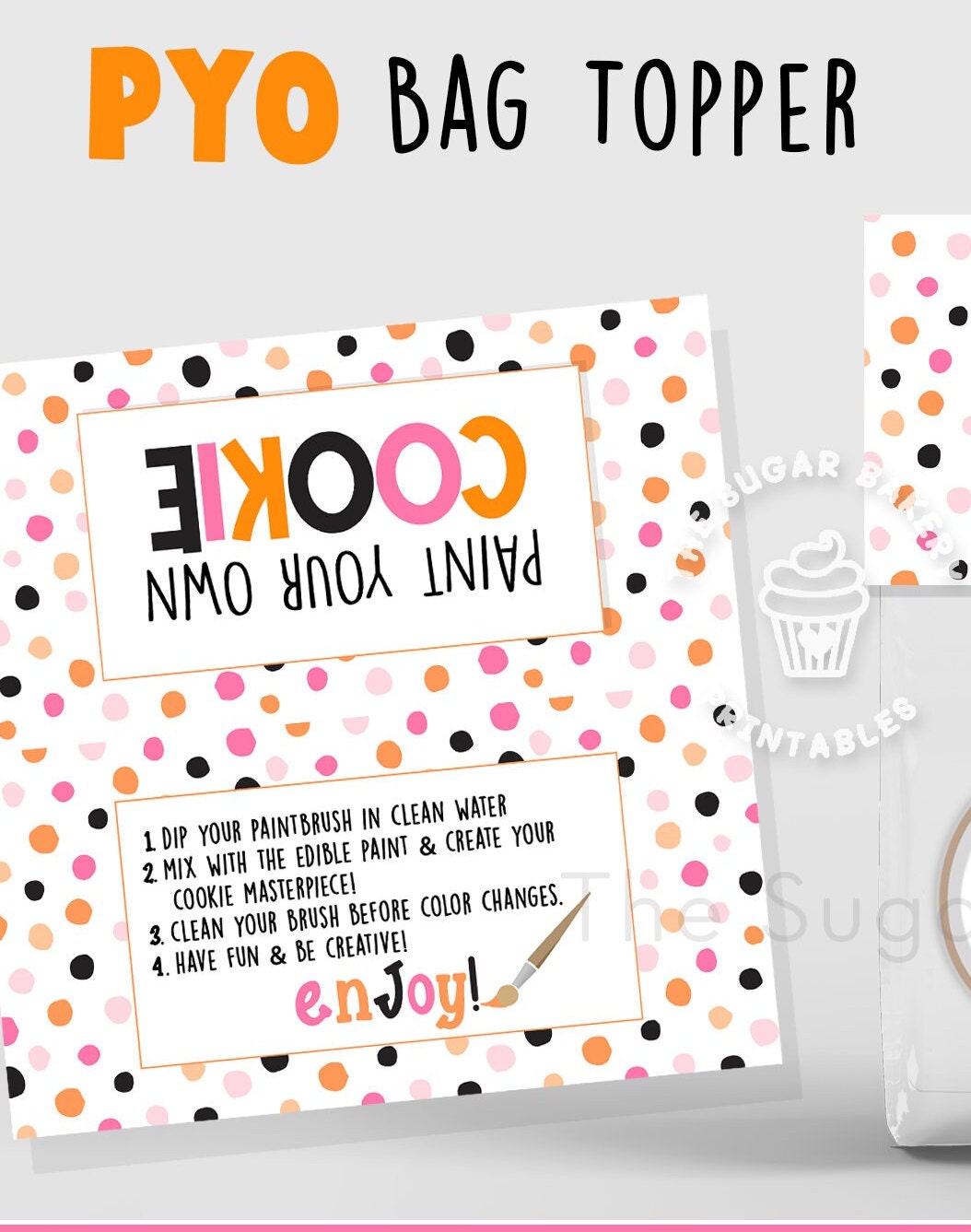 PYO Halloween Bag Topper PYO Halloween Cookie Bag Topper Pyo - Etsy