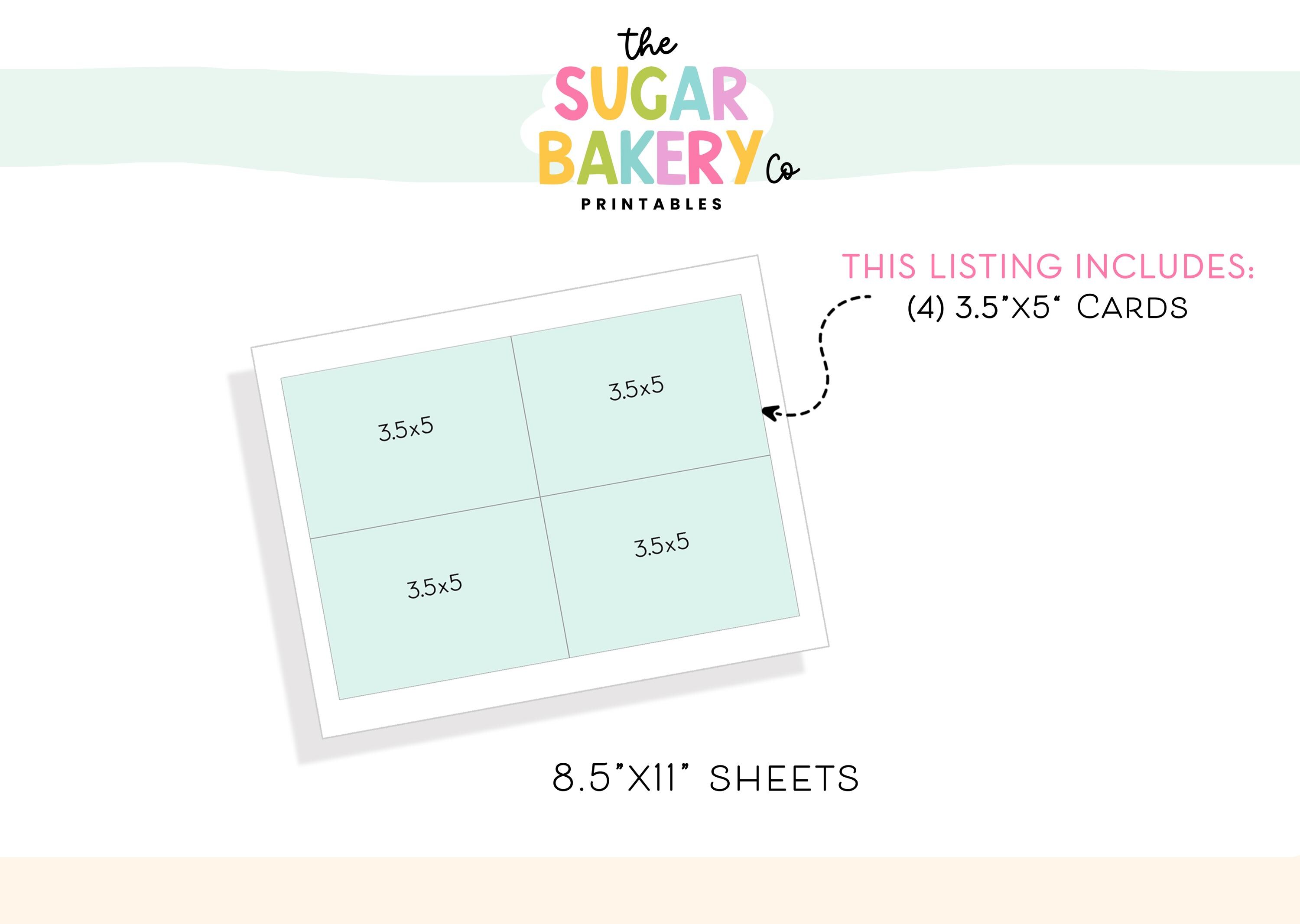 Printable PYO COOKIE Card Instructions, Instant Download Paint Your Own ...