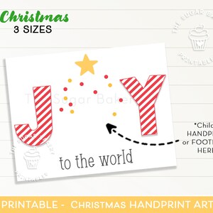 JOY Christmas Tree Handprint Art, Preschool Handprint Art Craft ...