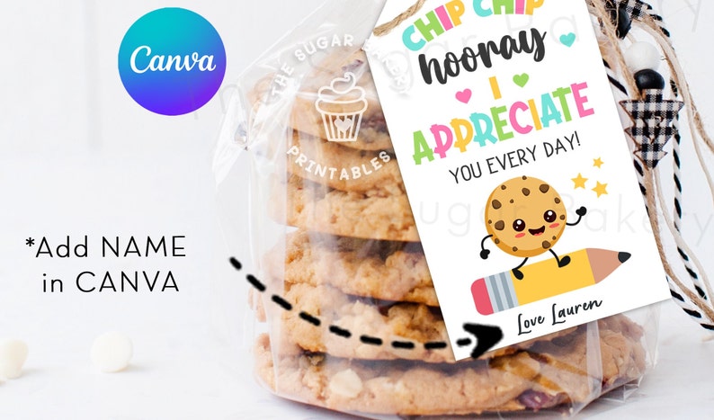 Teacher Appreciation Tag Chip Chip Hooray Tag TEACHER Thank - Etsy