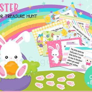 Easter SCAVENGER Hunt for Kids, Printable Easter TREASURE HUNT, Easter ...