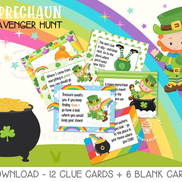 St Patricks Day Scavenger Hunt - Etsy