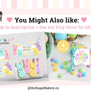 Happy Easter COOKIE CARD, 3.5x5 & 5x7 SPRING Cookie Card, Easter Cookie ...