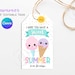 Have a SWEET SUMMER Tag, End of School Year Gift Tags, EDITABLE Sweet ...