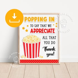 Printable Staff Appreciation Sign, Teacher Employee Appreciation Sign ...
