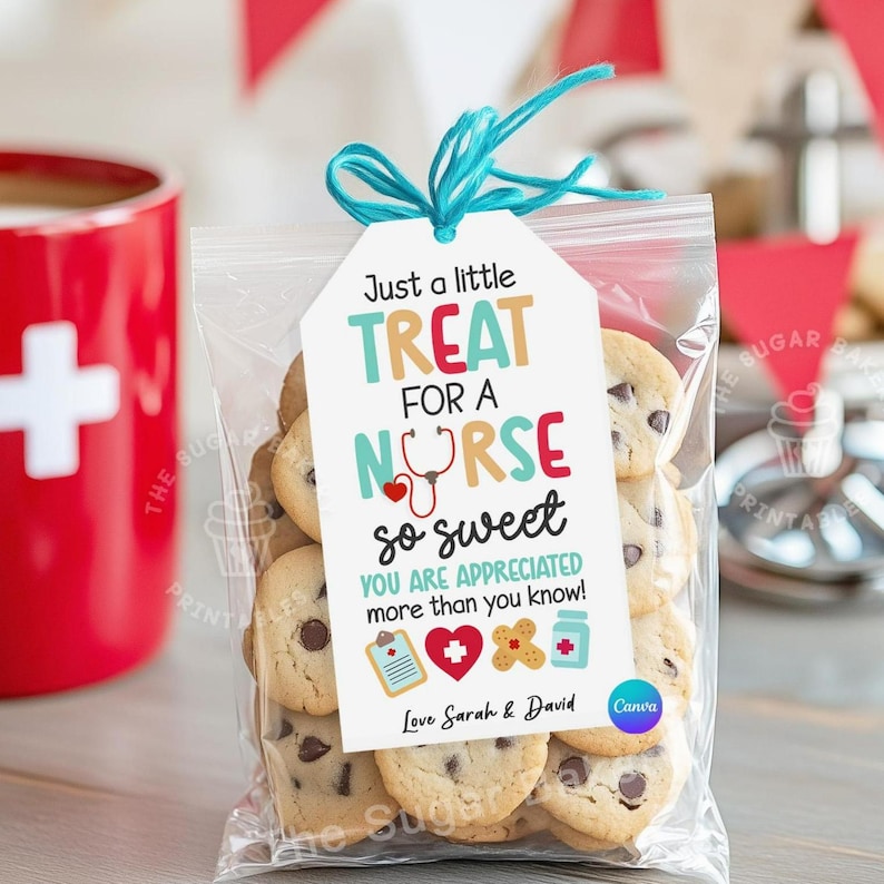 NURSE Appreciation Gift Tags Happy Nurses Week Gift Tag Editable Nurse ...