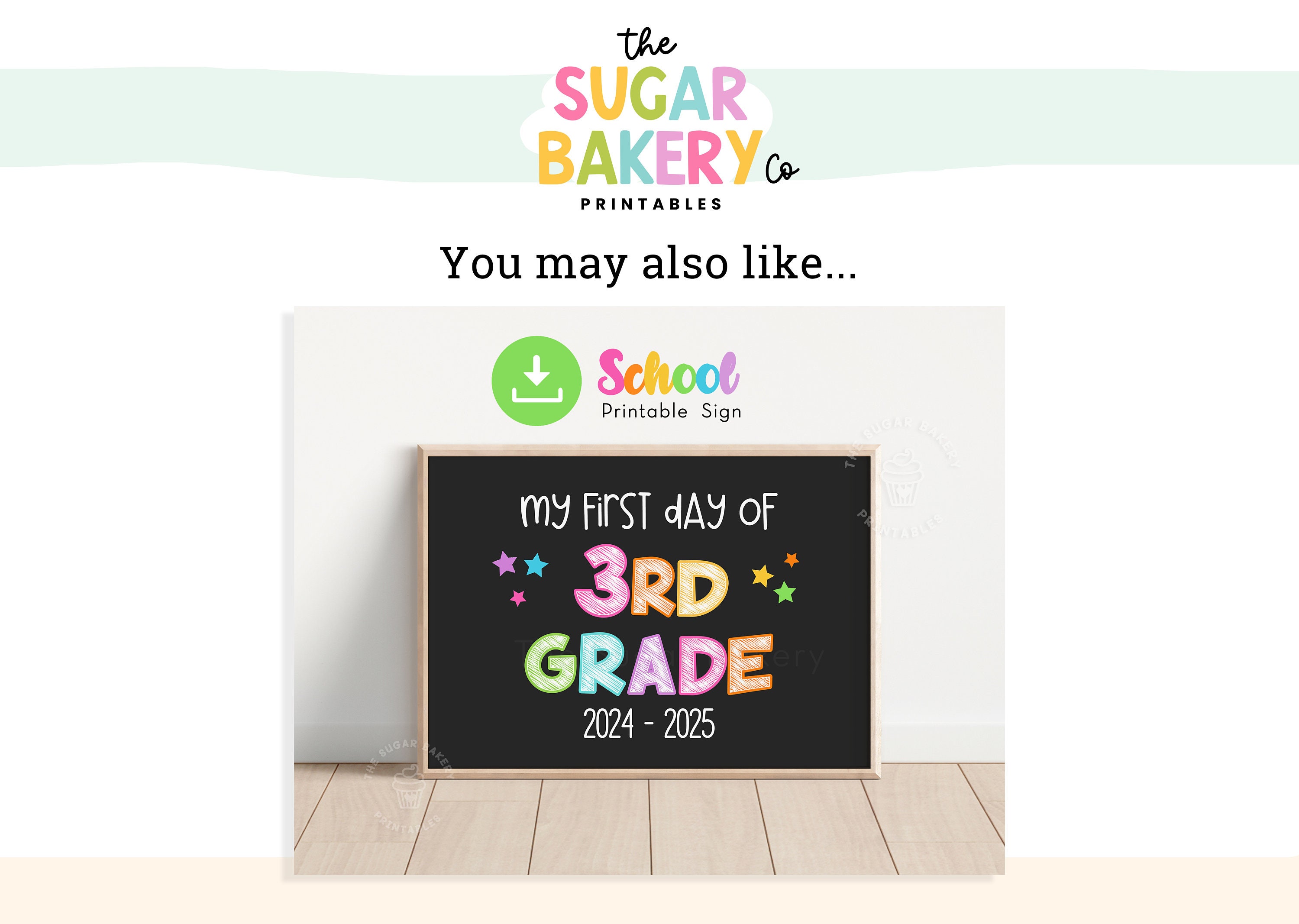 FIRST Day of 2nd GRADE Sign Printable 2nd Grade School Sign 2nd Grade ...