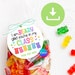 Printable Gummy Bear Tag, BEARY Glad You're in My CLASS Gummy Bear Tag ...