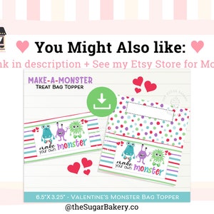 Editable MONSTER Valentines, Monster Cards for Kids, Monster Valentine ...