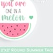 You Are ONE in a MELON Tags, Watermelon Tags, Watermelon Cookie Tag ...