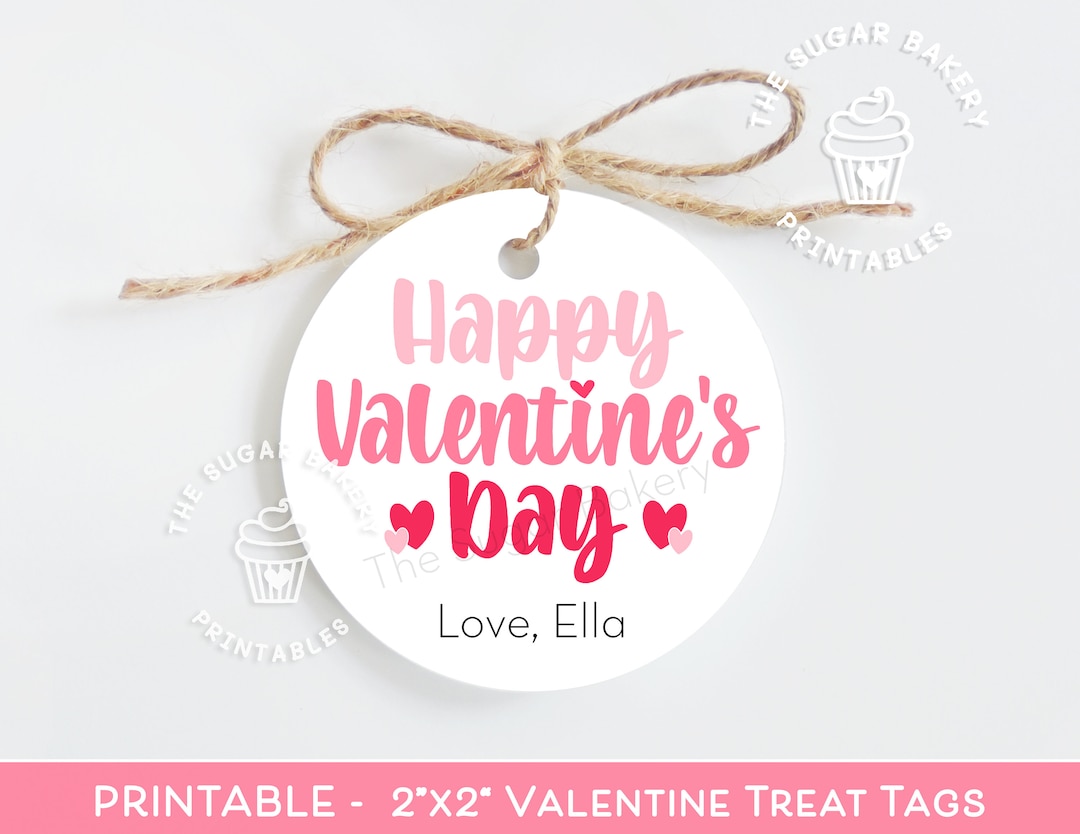 Etiquetas de feliz día de San Valentín, TAGS de galletas de San ...