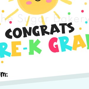 PRE-K Graduation Tags, Graduation GIFT TAG, Printable Pre-k Tags, End ...