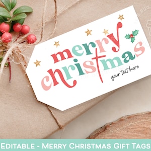 Printable Merry Christmas Tags, Christian Christmas Tags, Christian ...
