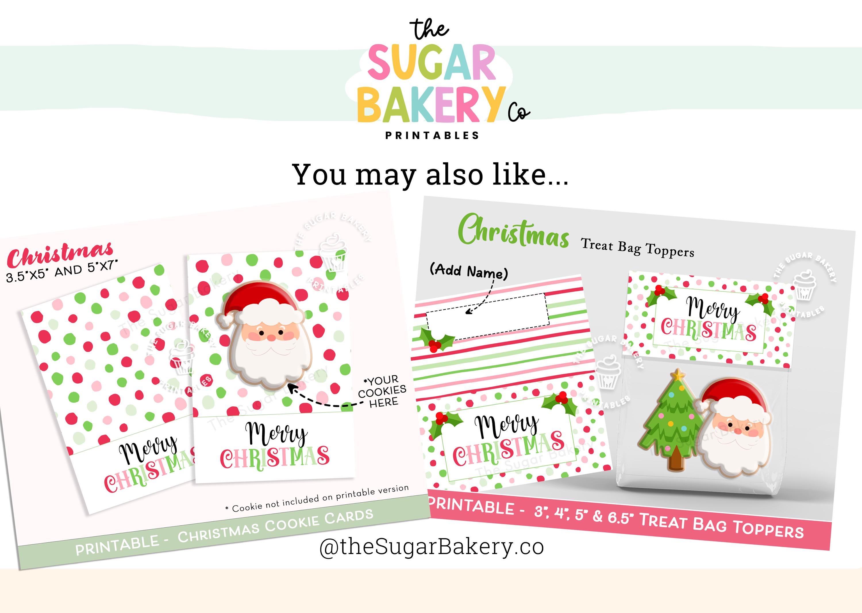 Cookies for SANTA Cookie Card, Santa Claus Cookie Card, Gingerbread ...