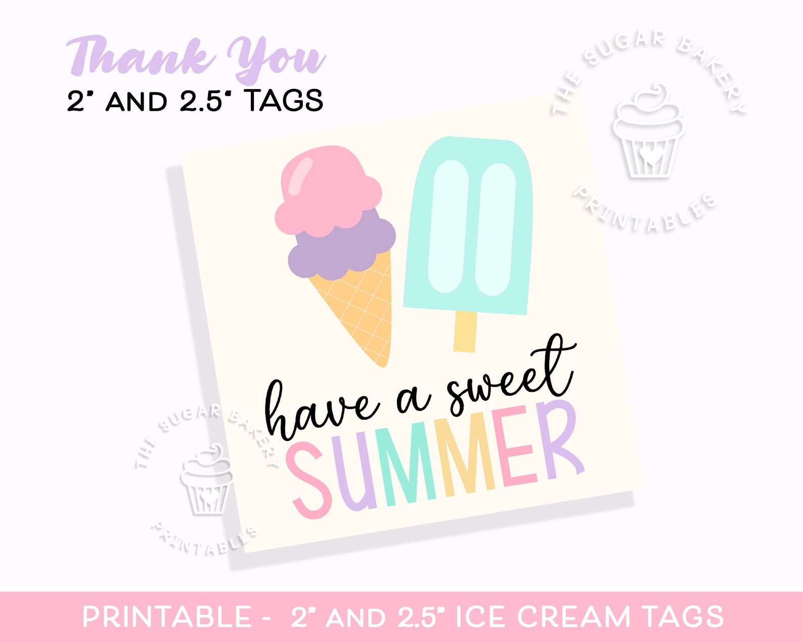 Have a Sweet Summer Tag Ice Cream Cookie Treat Tag TEACHER - Etsy
