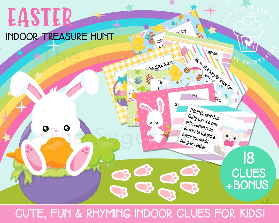 Easter SCAVENGER Hunt for Kids Printable Indoor Easter - Etsy