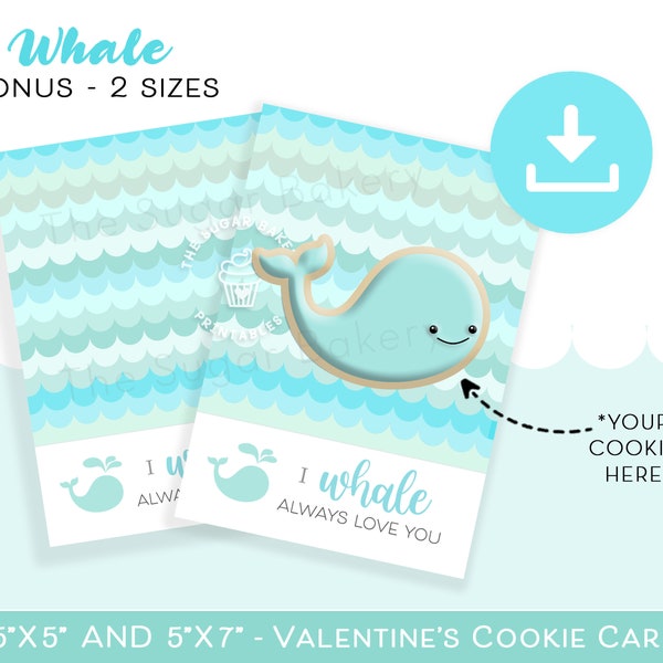 Whale Valentine - Etsy