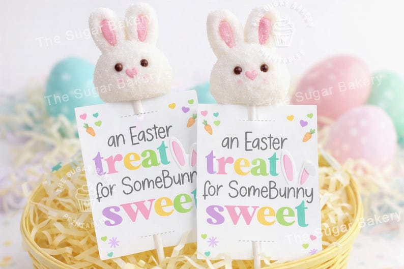 Printable Easter Lollipop Holder, an Easter Treat for Somebunny Sweet ...