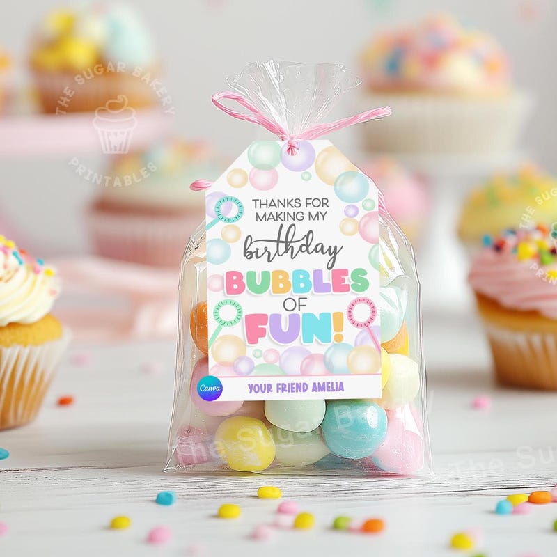Bubble Themed Party Favor - Etsy
