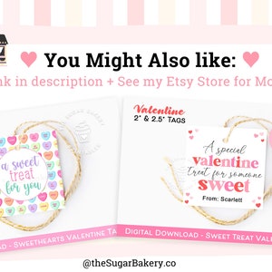 Printable Happy Valentines Day Gift Tag, Valentines Day Tag, SWEET ...