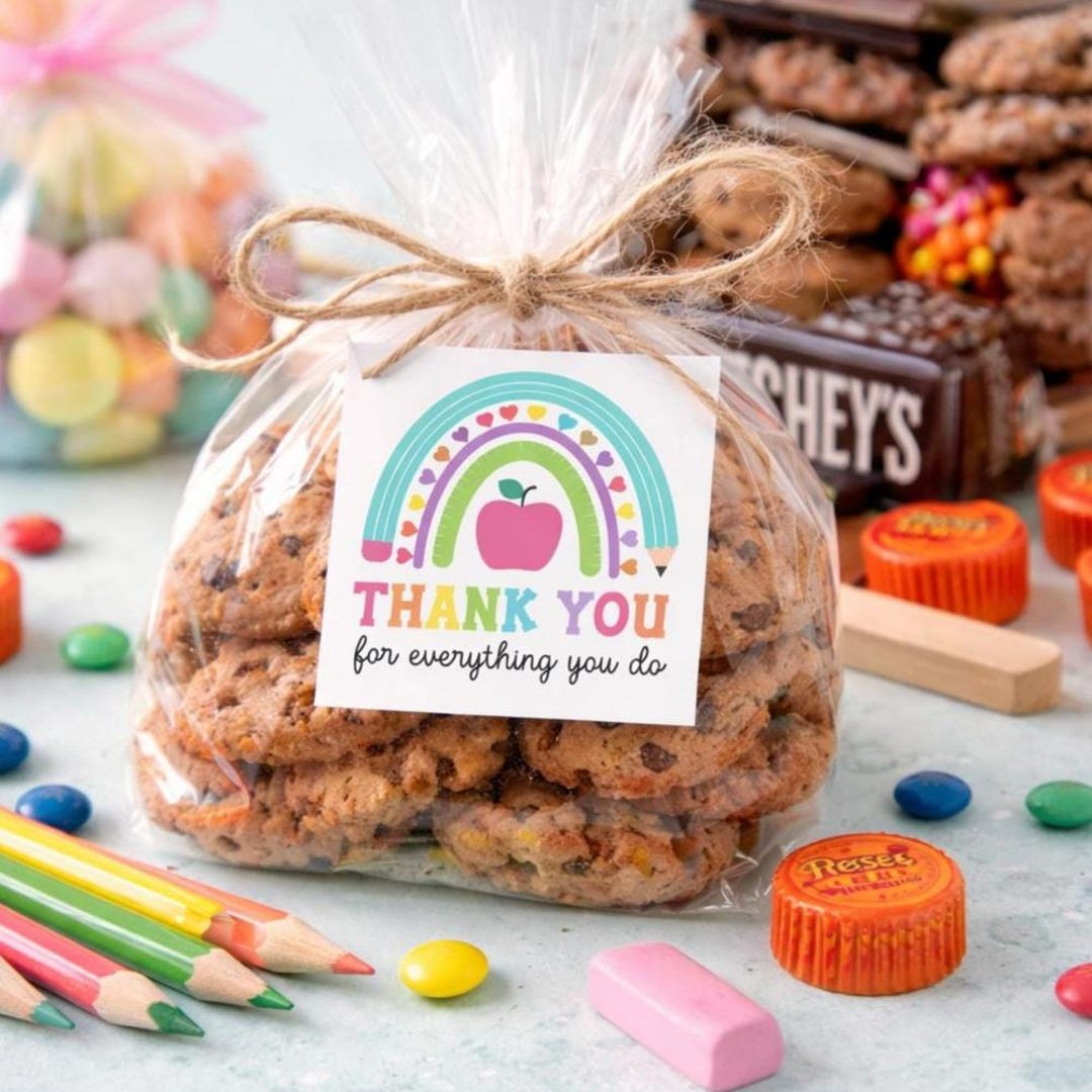 Teacher Appreciation Tag Printable, Editable Thank You Teacher Gift Tag ...