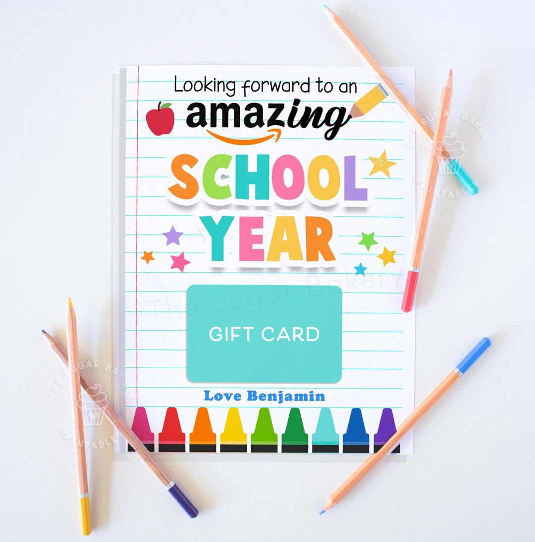 EDITABLE First Day of School Gift Card Holder, TEACHER Gift Card Holder ...