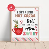 Printable Valentine Hot Cocoa Bar Sign, Chalkboard Hot Chocolate Party ...