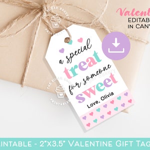 Printable Valentines Day Gift Tags for Kids Teacher EDITABLE A Special ...