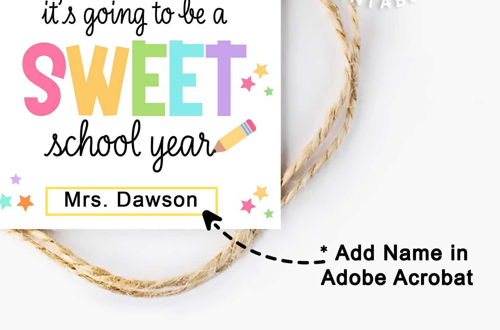 It's Going to Be a SWEET School Year TAG, First Day of School Cookie ...