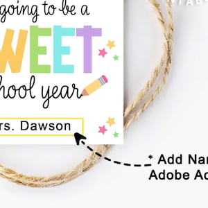 It's Going to Be a SWEET School Year TAG, First Day of School Cookie ...