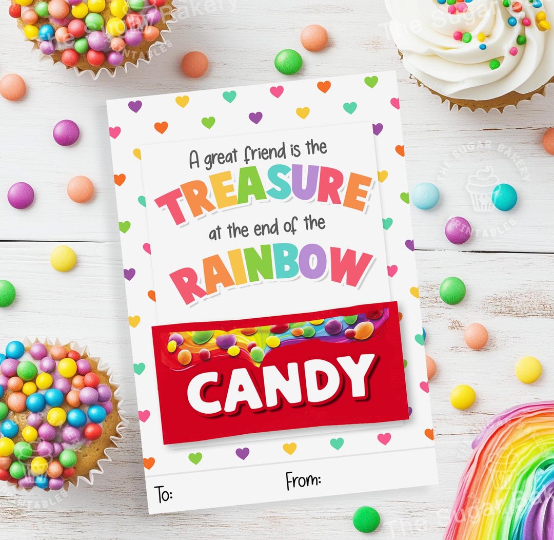 Printable Valentine Candy Cards for Kids, Valentine Candy Gift for ...