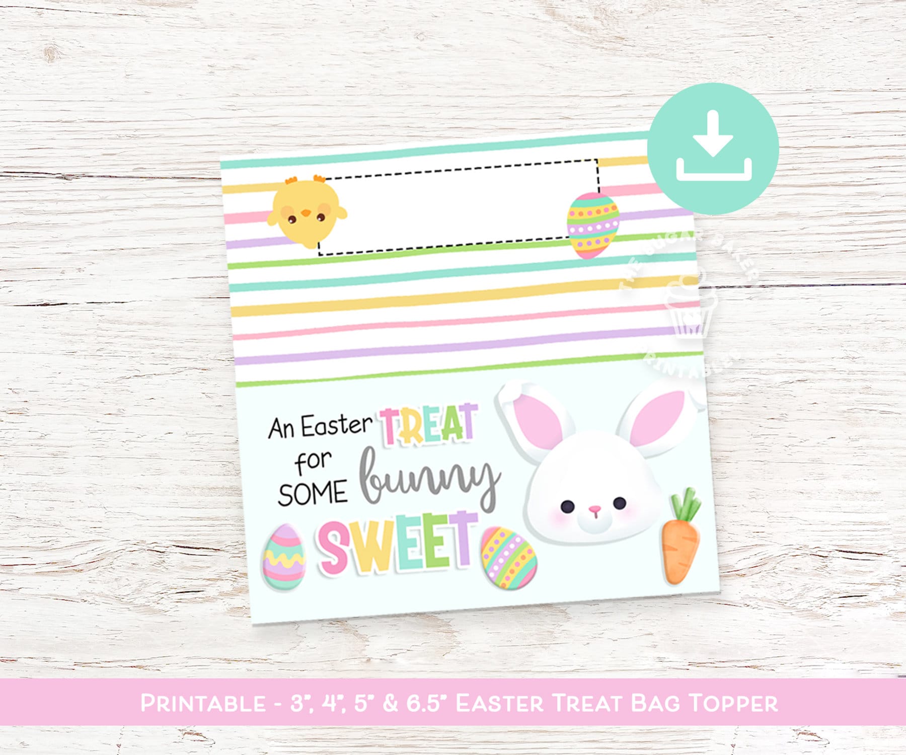 Easter Treat Bag Topper Printable, Easter Cookie Bag TOPPERS, Treat Bag ...