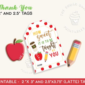 How Sweet It is to Be Taught by YOU Teacher APPRECIATION Cookie Tags ...