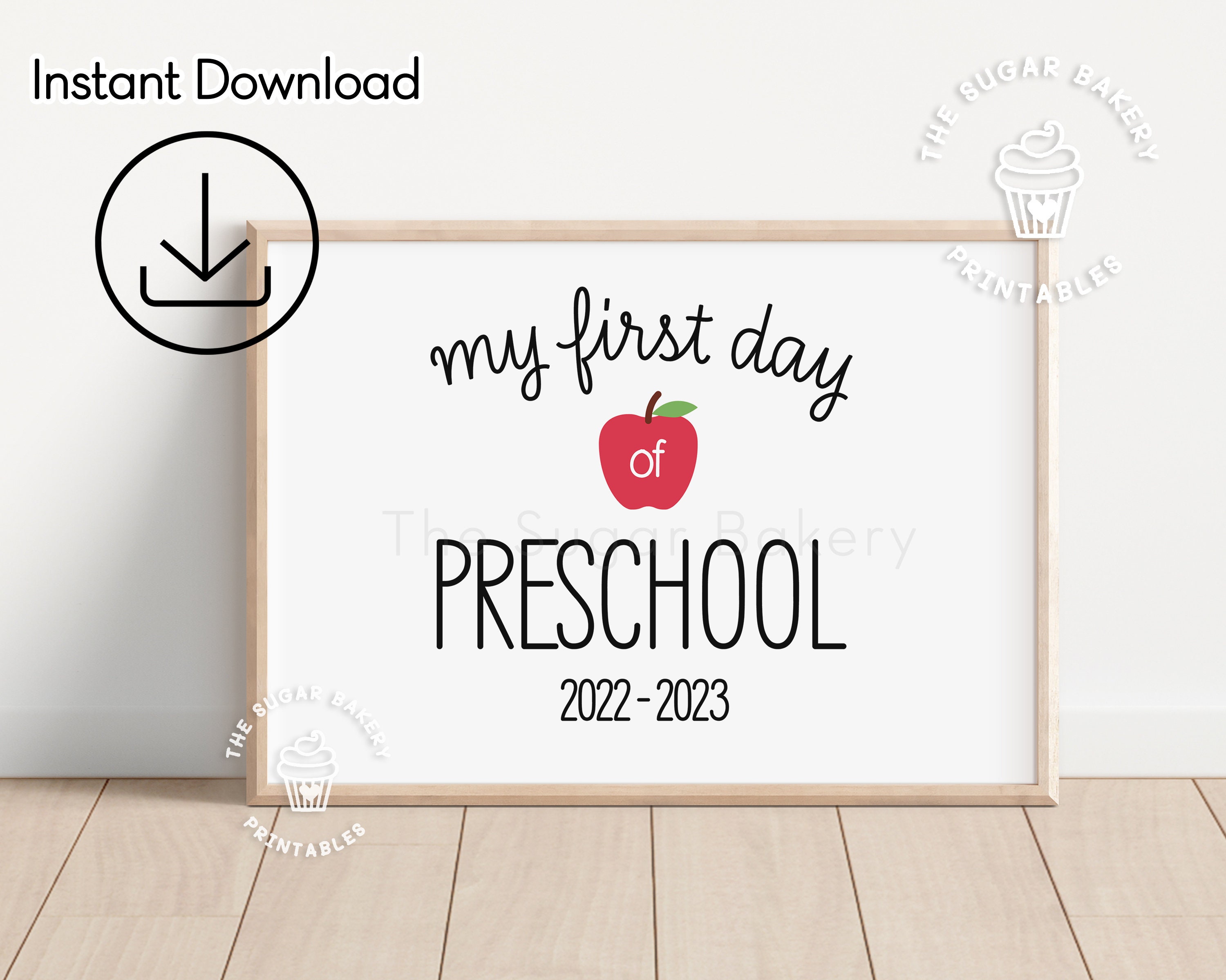 My First Day of PRESCHOOL Sign Preschool Sign 2022-2023 - Etsy