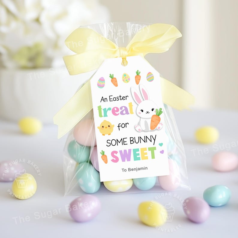 Printable Easter Tags, Easter Treat for SOMEBUNNY SWEET Tags, Easter ...