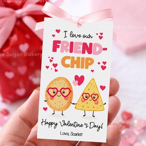 Valentine Chip Bag Tag Printable, I Love Our FRIEND CHIP Kids ...