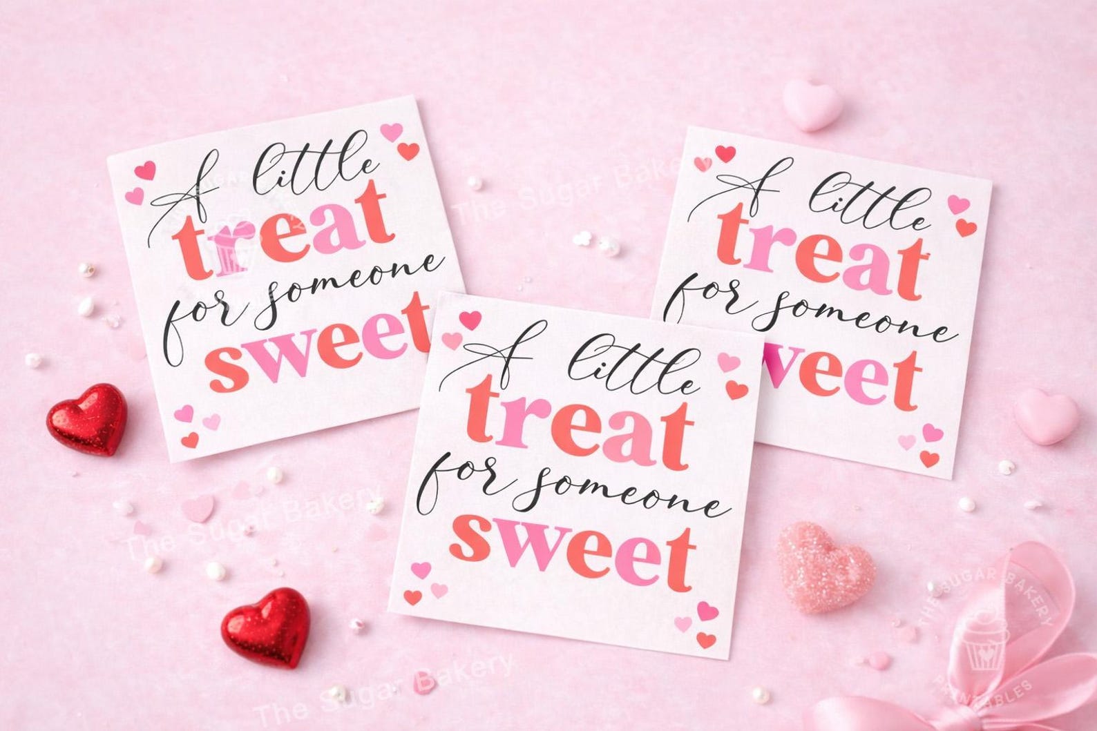 Valentine Treat Tag Printable for Kids, Classroom Candy Favor Tags ...