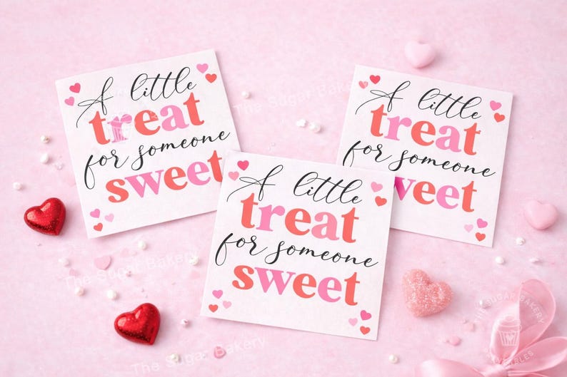 Valentine Treat Tag Printable for Kids, Classroom Candy Favor Tags ...