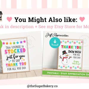 Printable Staff Cookie Sign, Chip Chip Hooray We Appreciate Your Hard ...