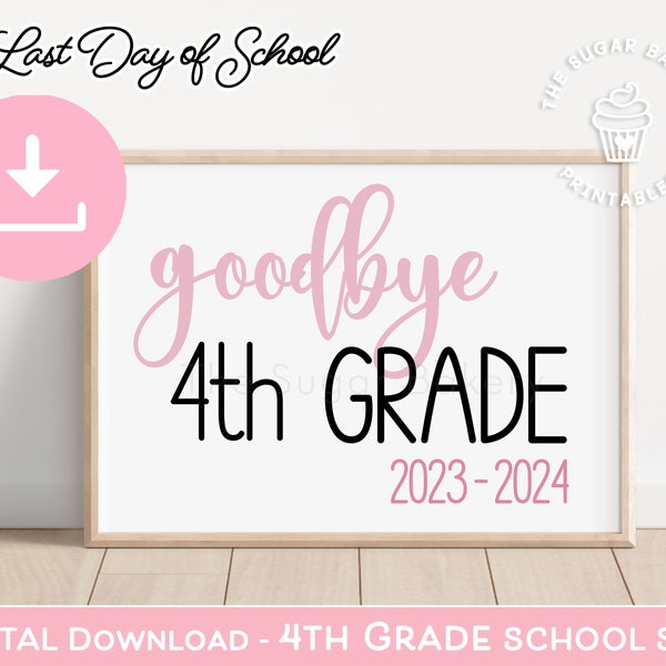 Last Day of School Sign Printable - Etsy