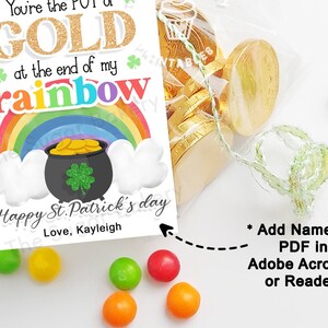 You're the Pot of GOLD at the End of My RAINBOW Tags, St. Patrick's Day ...