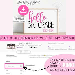 Last Day of 4th Grade School Sign, Goodbye 4th GRADE Printable School ...